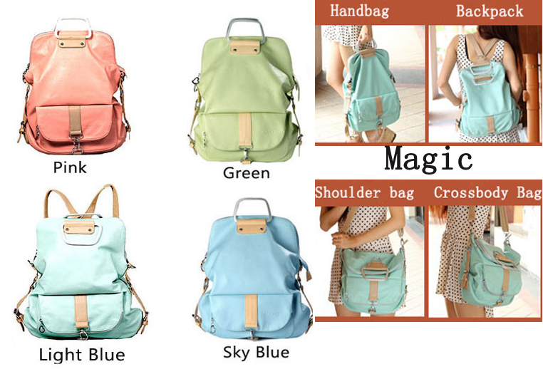 Fashion Unique Fresh Multifunction Backpack & Handbag & Shoulder Bag on ...